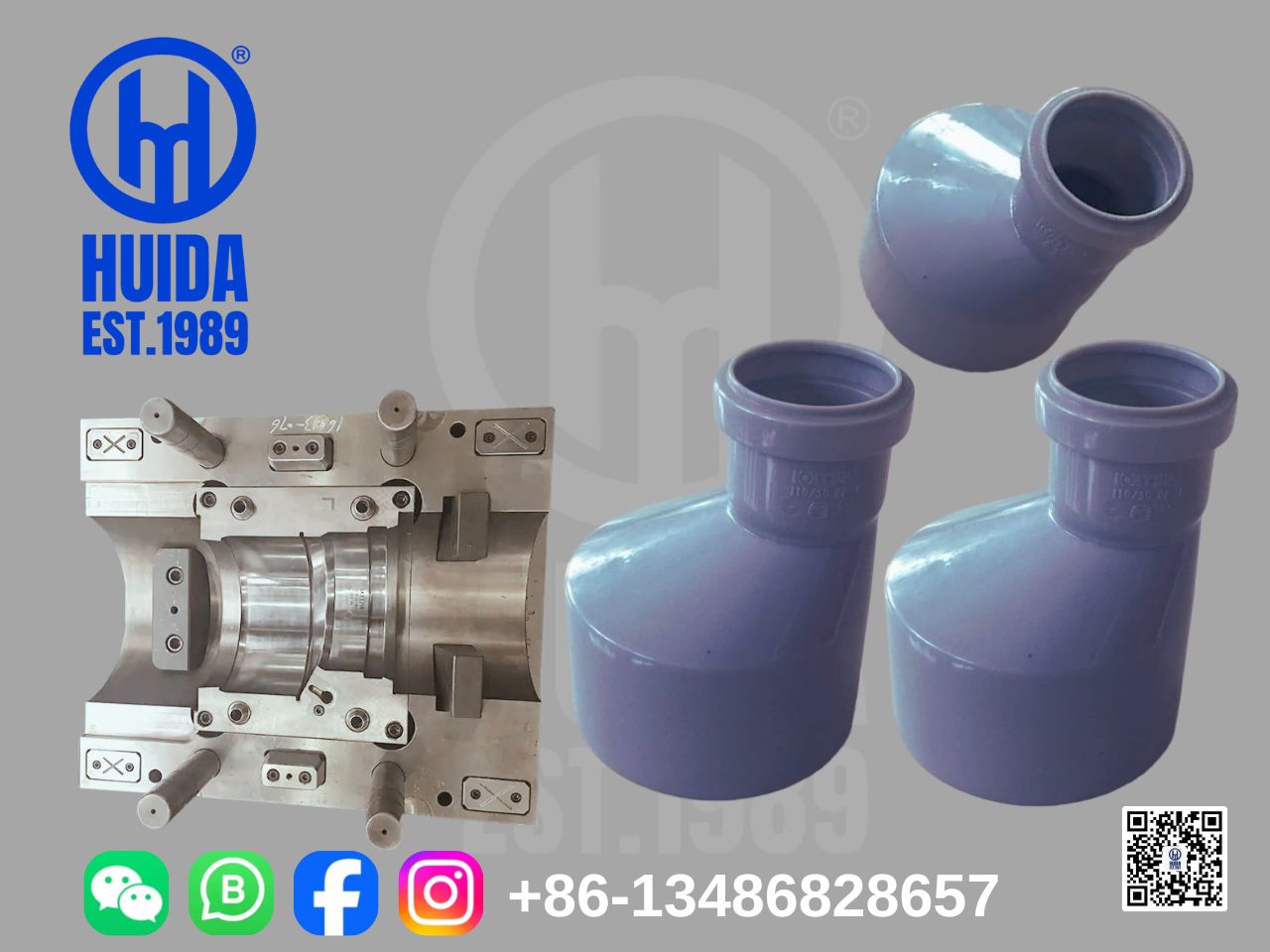 PP COLLAPSIBLE REDUCER FITTING MOULD - Buy huidamould, PP COLLAPSIBLE ...